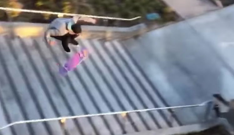 Video: Bird's-Eye View Of Flawless Thirteen Stair Triple Flip ...