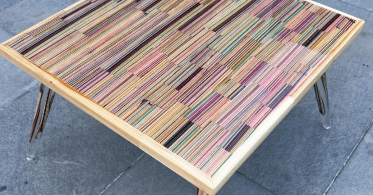 Skater Turns Old Recycled Decks Into Amazing Mid-Century Modern Coffee ... Skater Turns Old Recycled Decks Into Amazing Mid-Century Modern Coffee ...