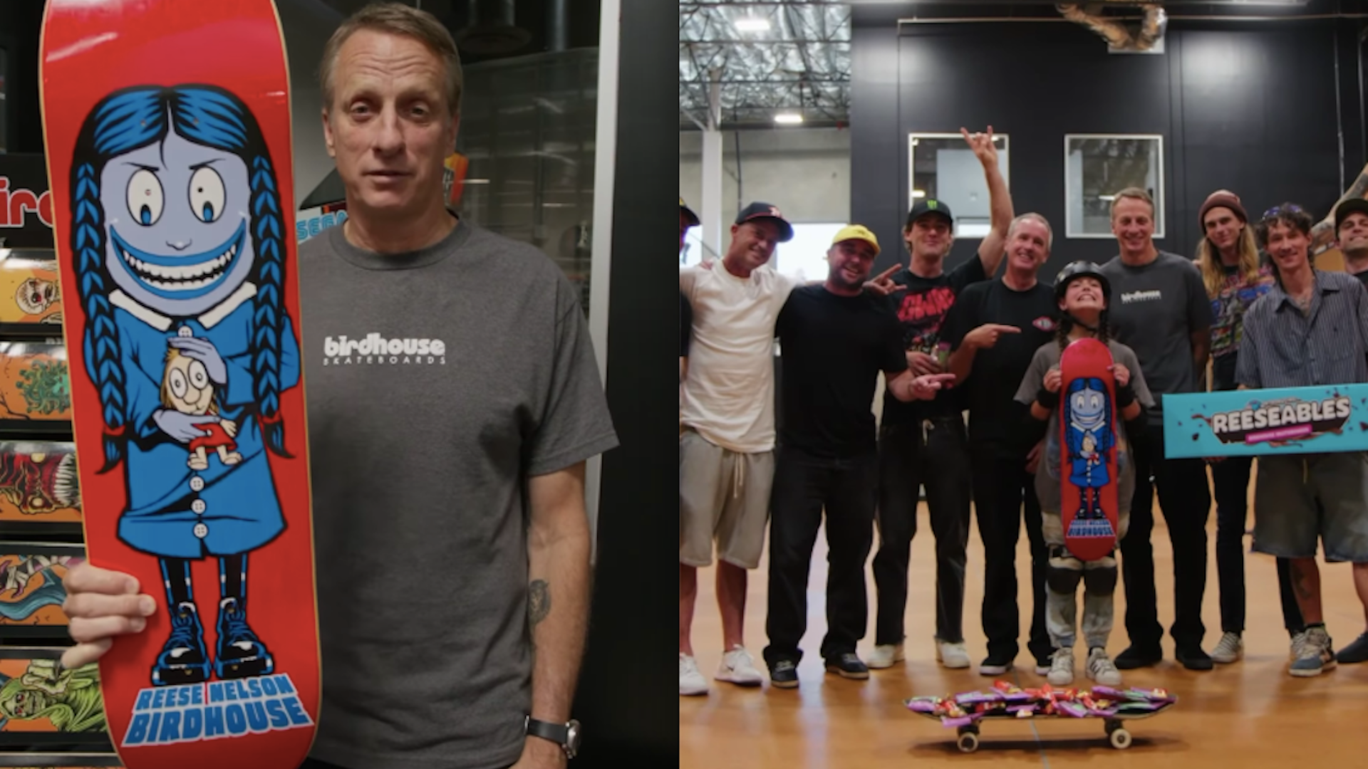 Tony Hawk Surprises Reese Nelson with Pro Model Birdhouse Board