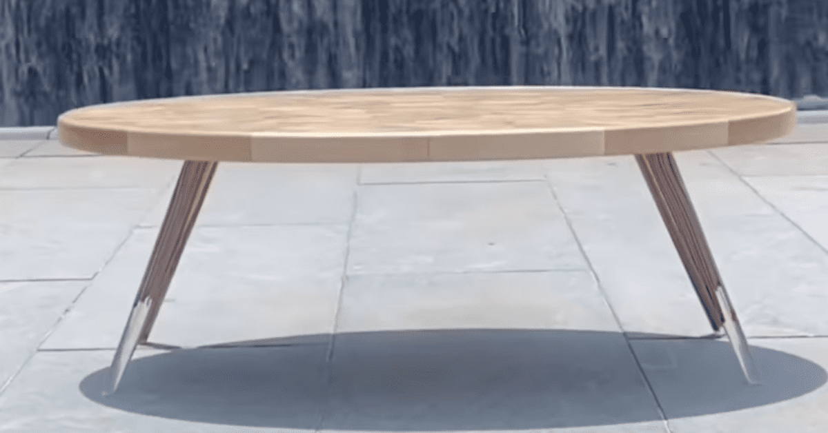 Look: Skater Builds Incredible Oval Coffee Table From Recycled Decks