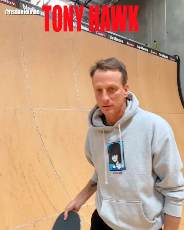 25 Years Later Tony Hawk Does a 900 on the Same Exact Board