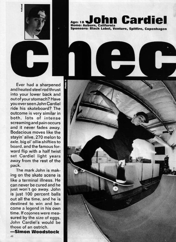 John Cardiel Week Day 1