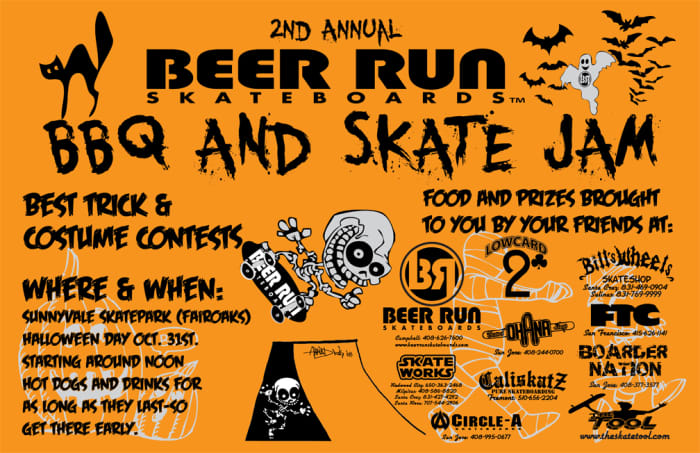 2nd Annual BBQ & Skate Jam Halloween Sunnyvale Skatepark