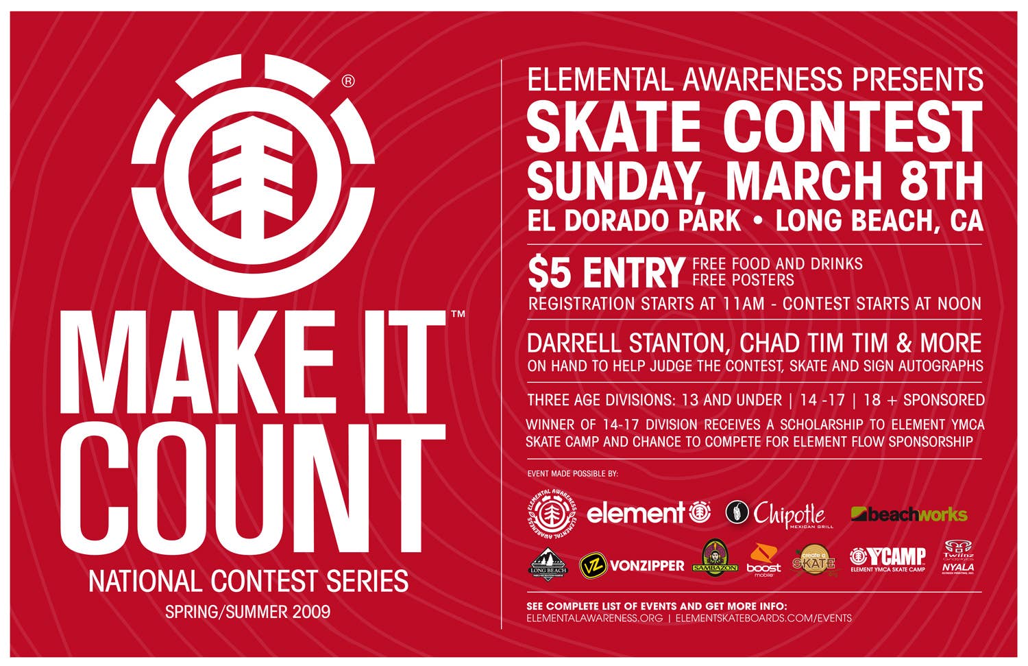Elemental Awareness, Long Beach, contest, make it count, CHad, Tim Tim ...
