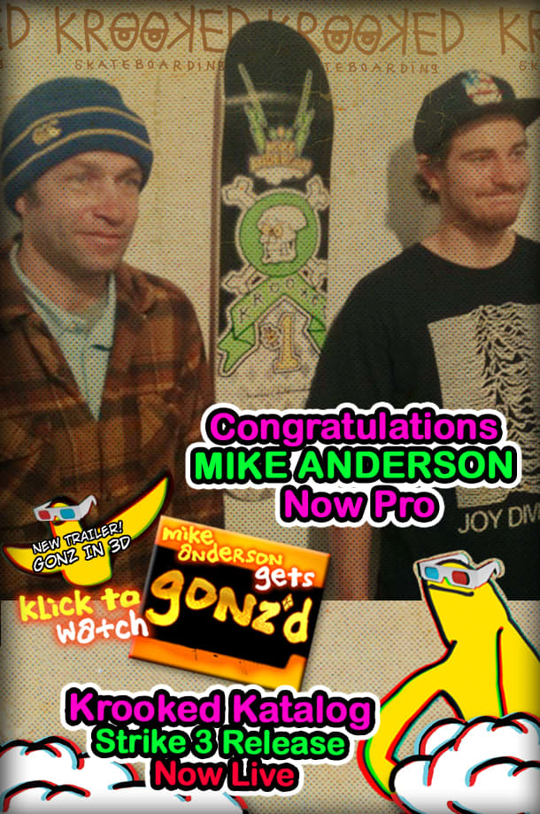 Mike Anderson Pro/New Krooked Katalog - TransWorld SKATEboarding Magazine