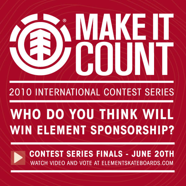 Element sponsorship, Who do you think will win? - TransWorld ...