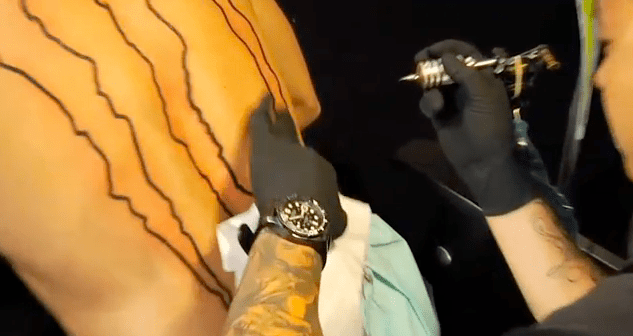 Rob Dyrdek's Monster Back Tattoo