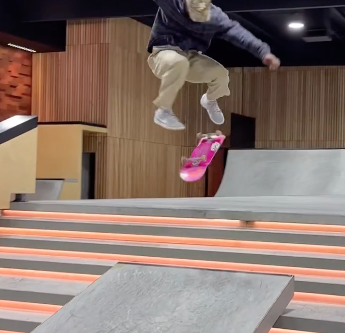 A Flawless Three Trick Line With No Pushing