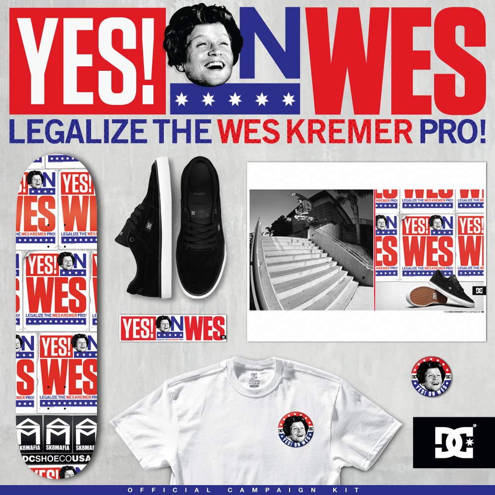 DC Yes On Wes Giveaway - Skateboarding Magazine