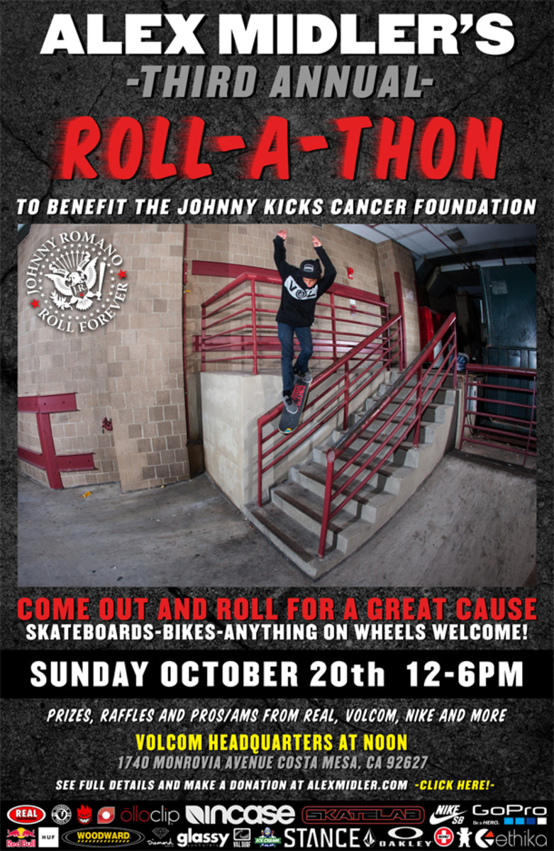 Alex Midler's Roll-A-Thon, Oct 20 - TransWorld SKATEboarding Magazine