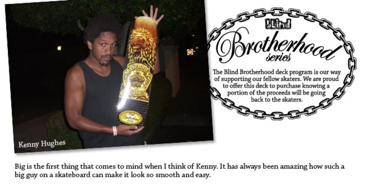 Blind, brotherhood, Kenny Hughes