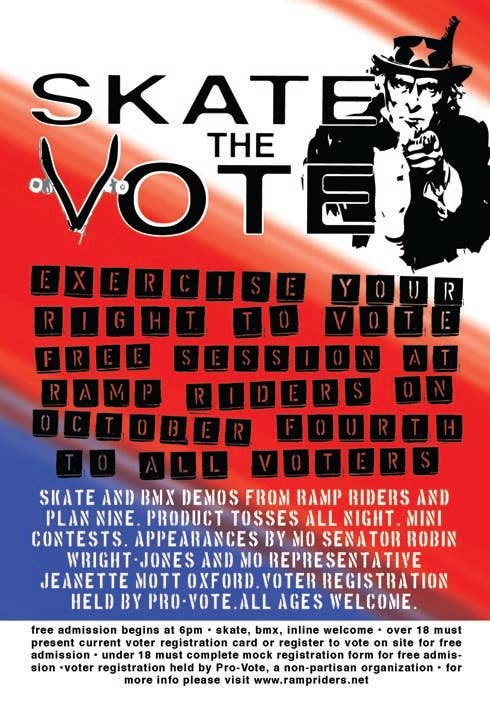 Plan Nine, skate the vote