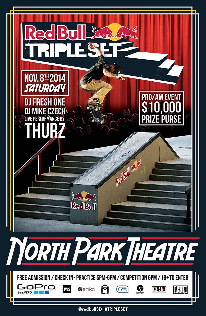 Red Bull Triple Set, North Park Theater