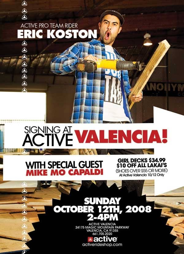 Koston & Mike Mo Signing @ Active - TransWorld SKATEboarding Magazine