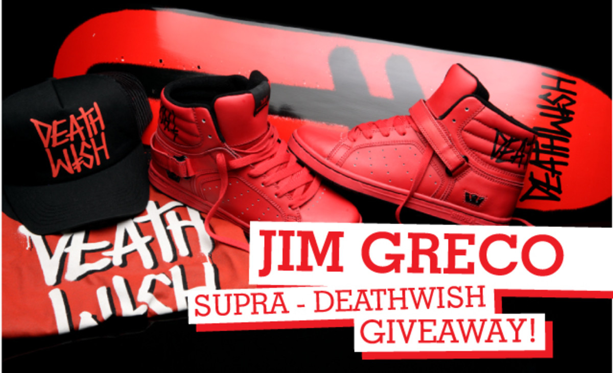 Jim Greco, Supra, deathwish, giveaway, suprano high