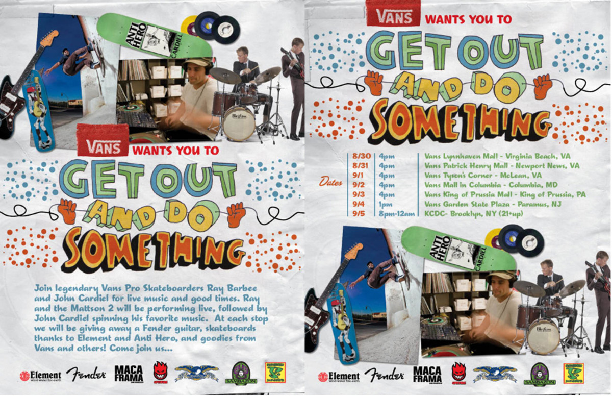 Vans Get Out And Do Something Tour