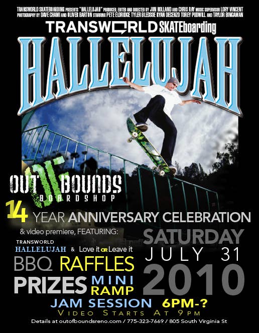 Hallelujah Out Of Bounds/Reno Premiere