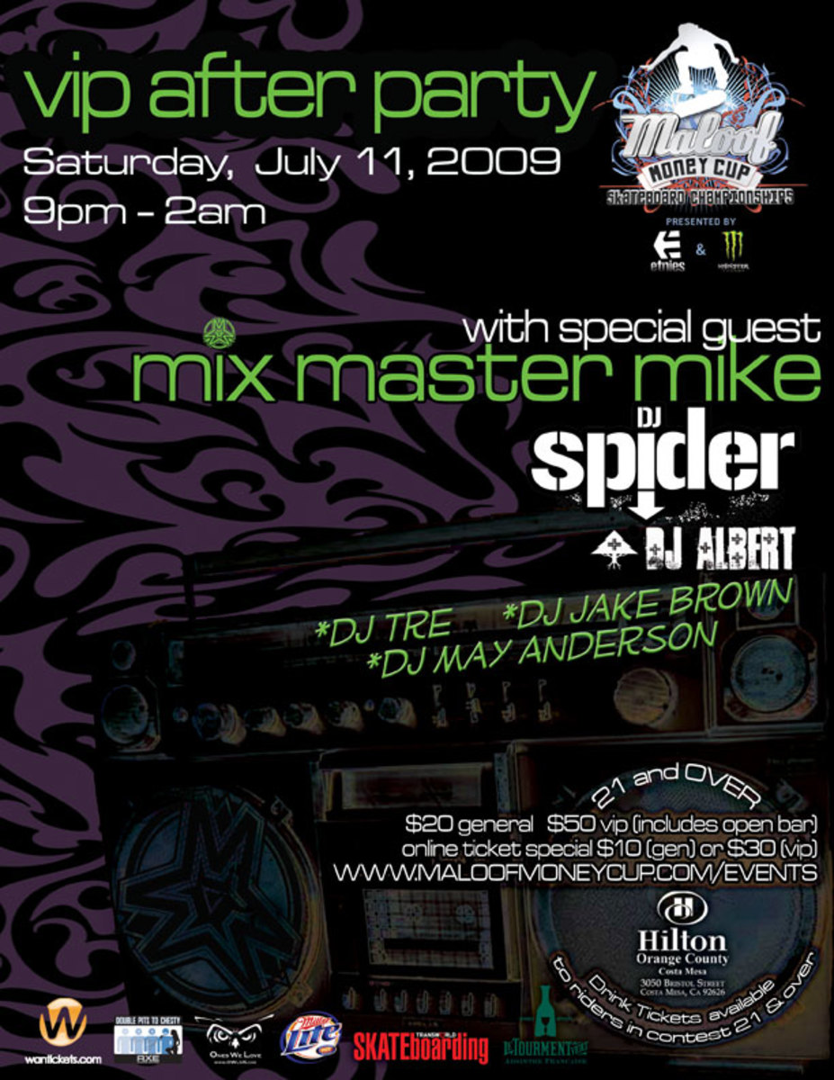 Maloof Money Cup VIP After Party - TransWorld SKATEboarding Magazine