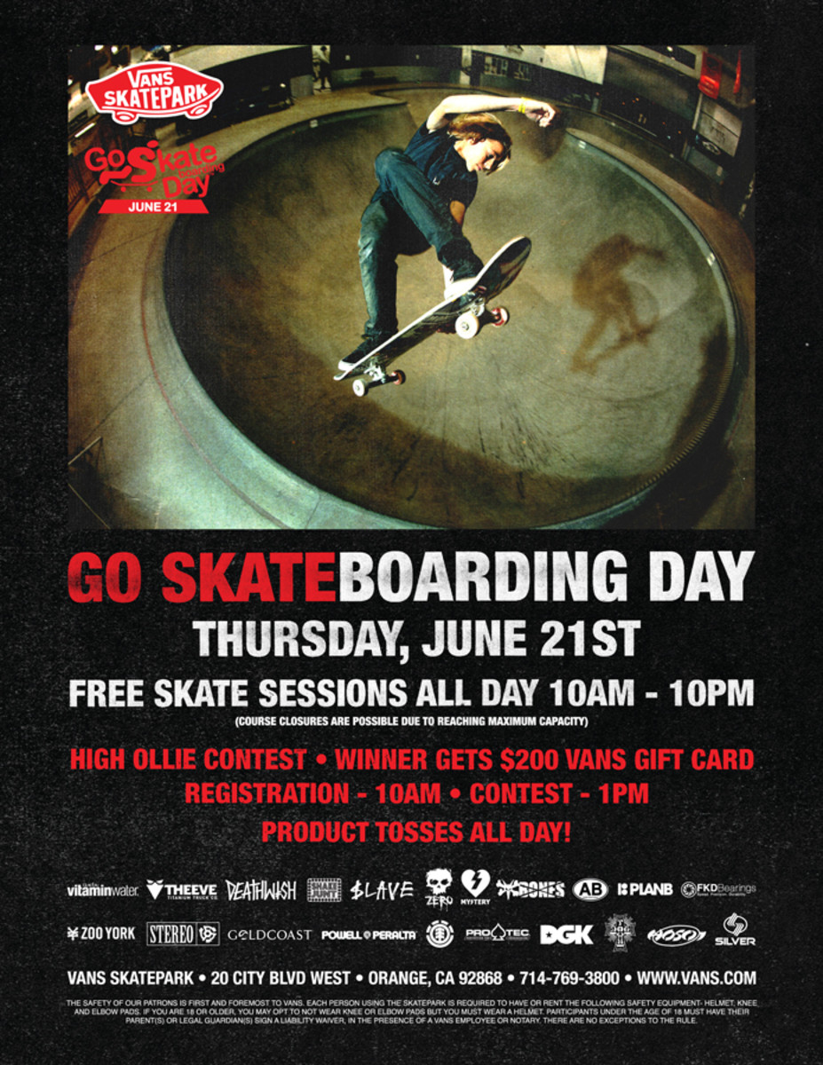 Vans GSD Free Skate Events Coast to Coast