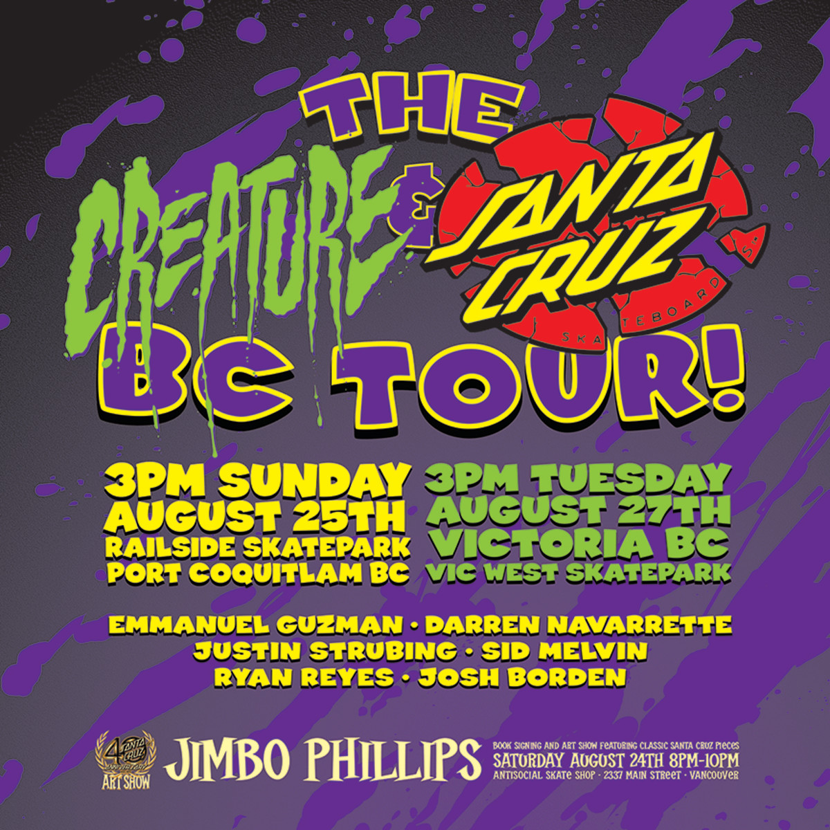 Creature x Santa Cruz BC Tour
