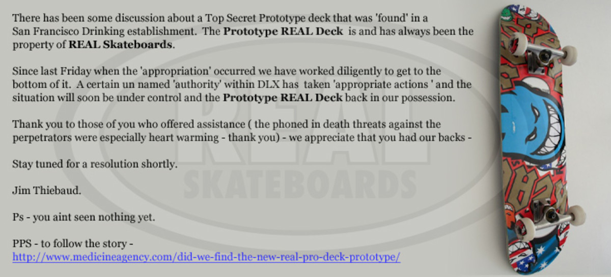 New Real Top Secret Prototype Found - TransWorld SKATEboarding Magazine