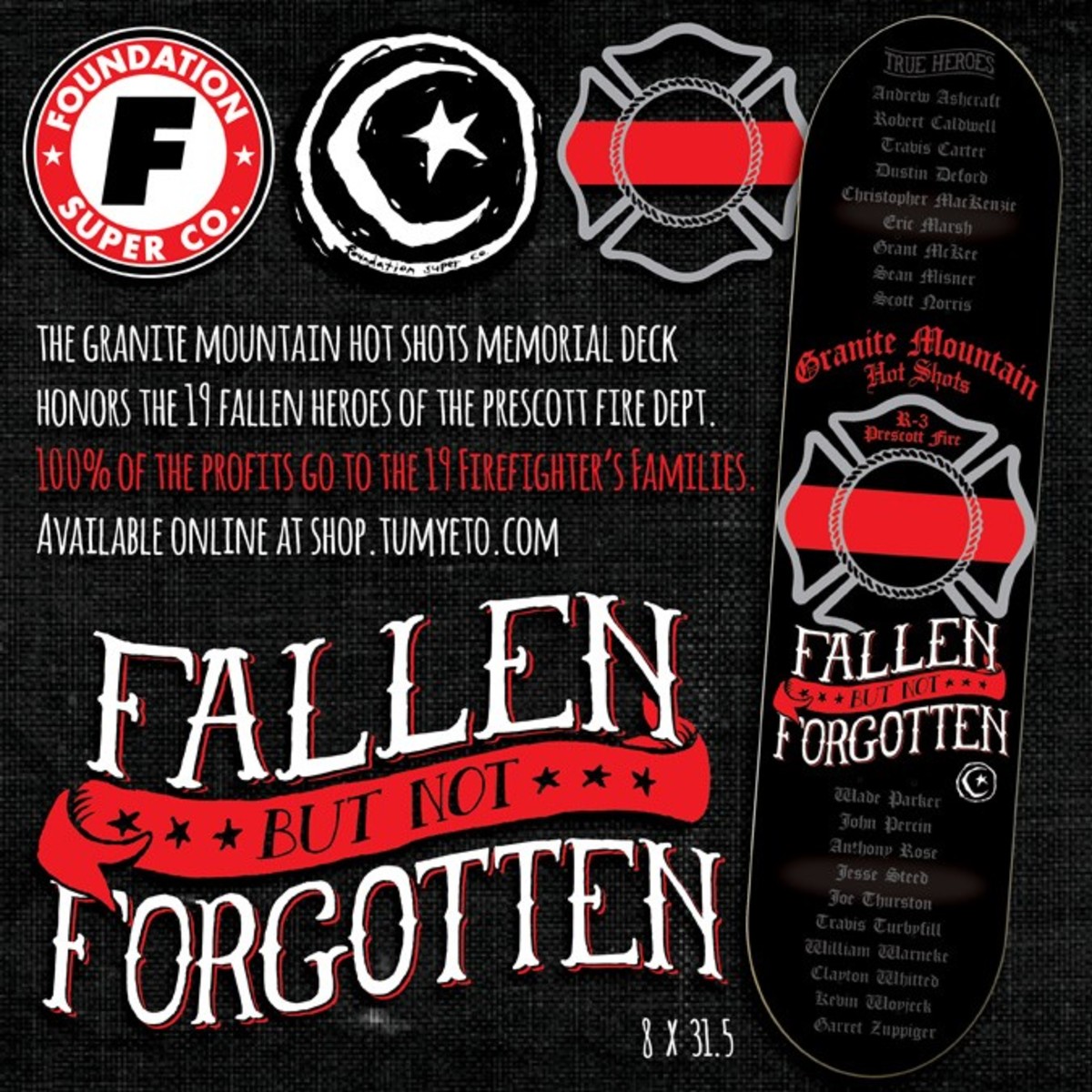 Foundation : Hotshots Firefighter Tribute Board