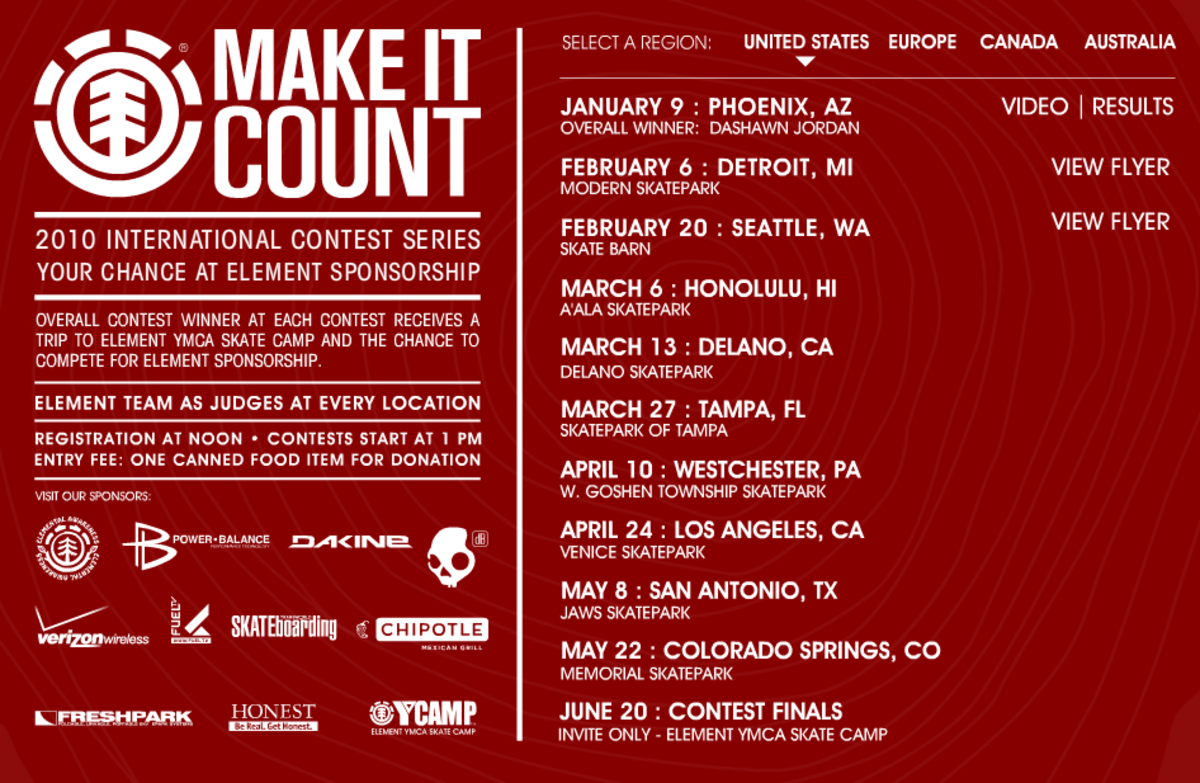 Make It Count International Contest Series Mini Site