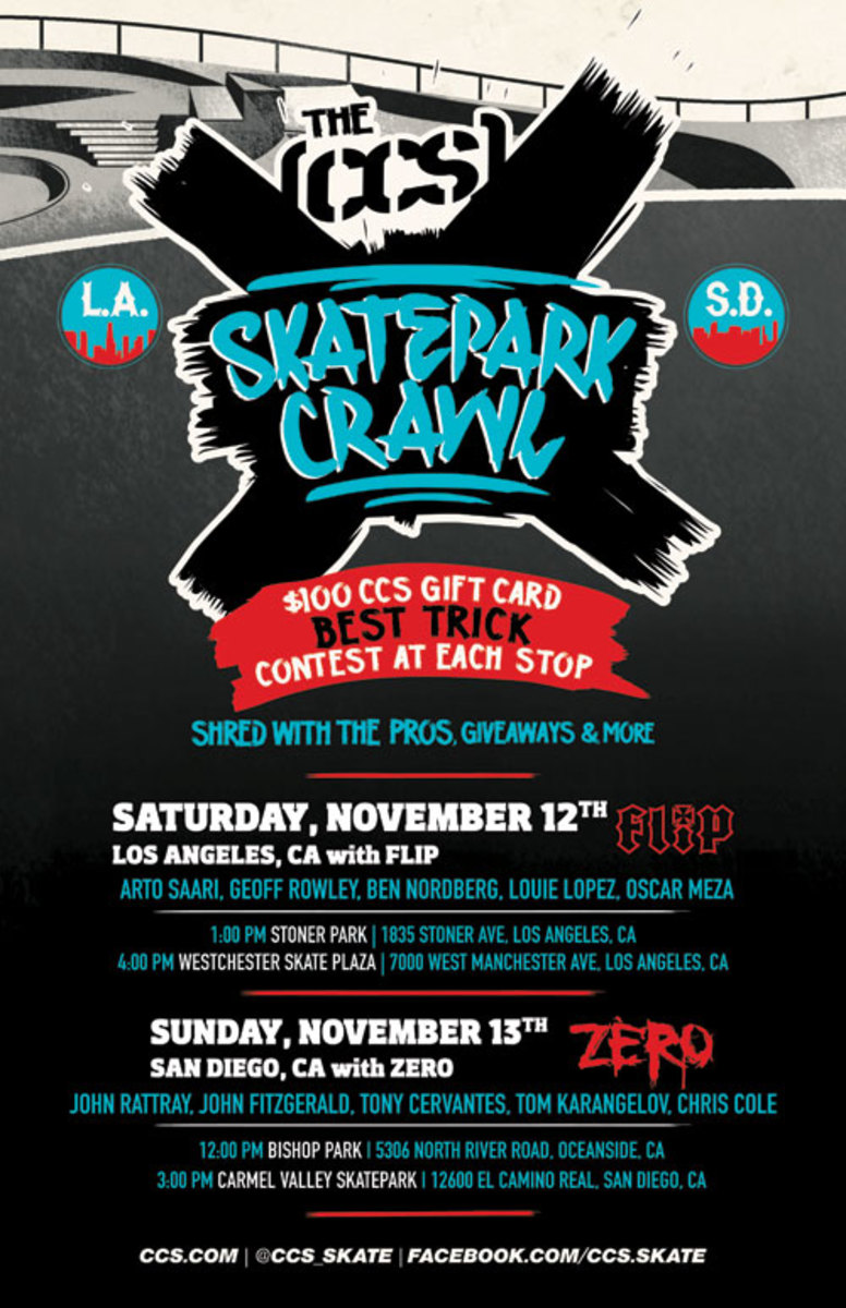 CCS Skatepark Crawl - TransWorld SKATEboarding Magazine