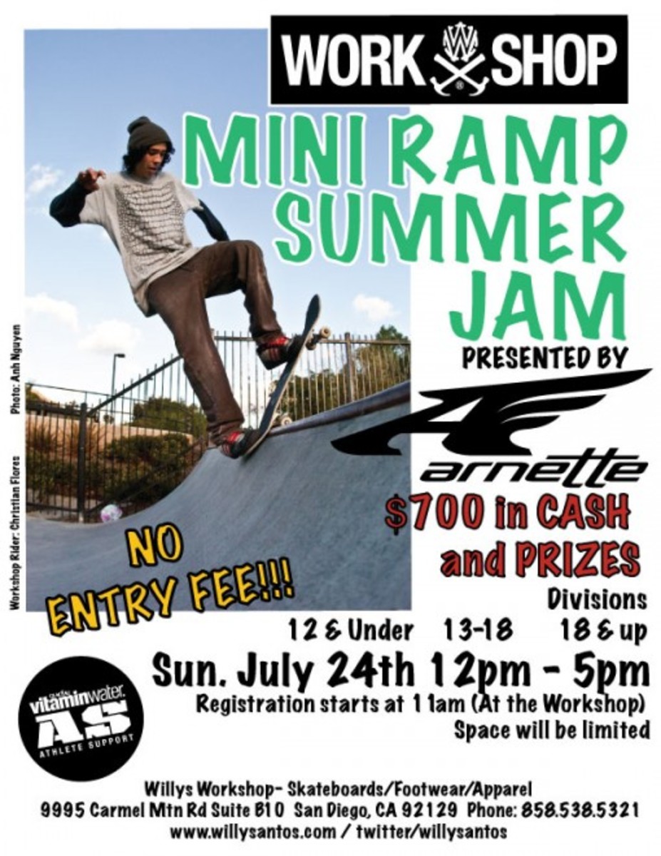 Willy's Workshop Miniramp Jam - TransWorld SKATEboarding Magazine