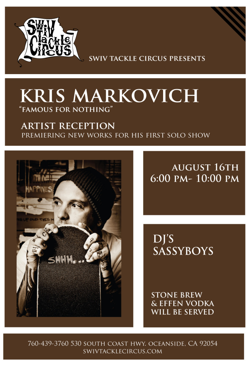 Kris Markovich, art, Swiv Tackle Circus