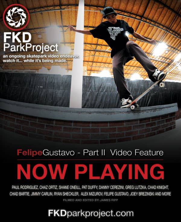 Felipe Gustavo Skates The FKD Park Project