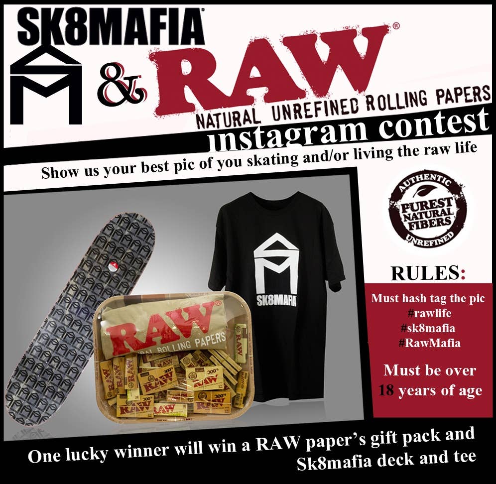 Sk8mafia x Raw Papers Insta Contest
