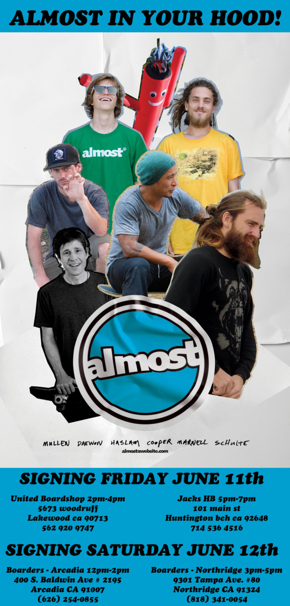 almost Signings In SoCal