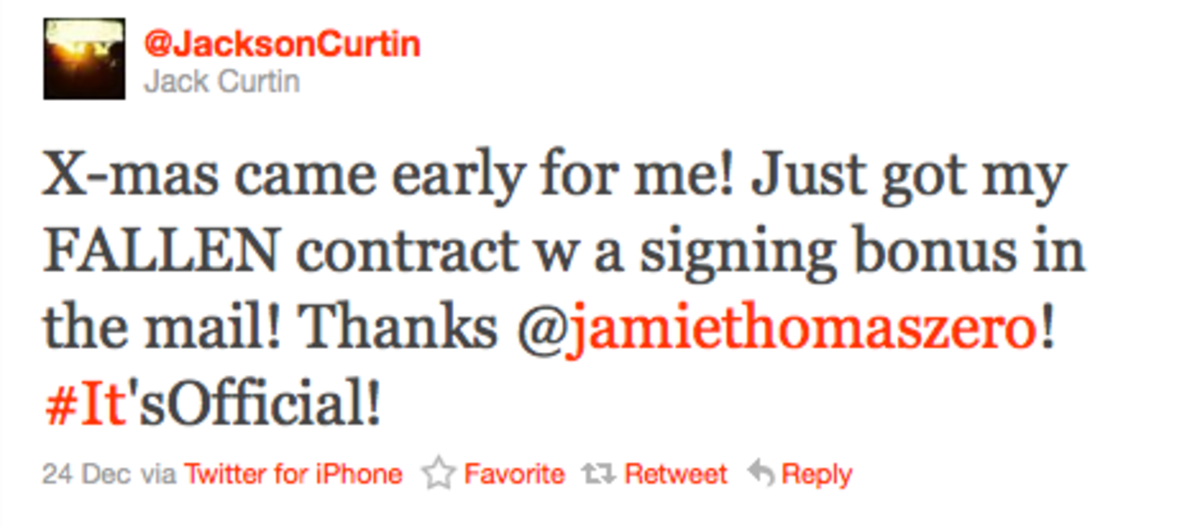 Jack Curtin On Fallen