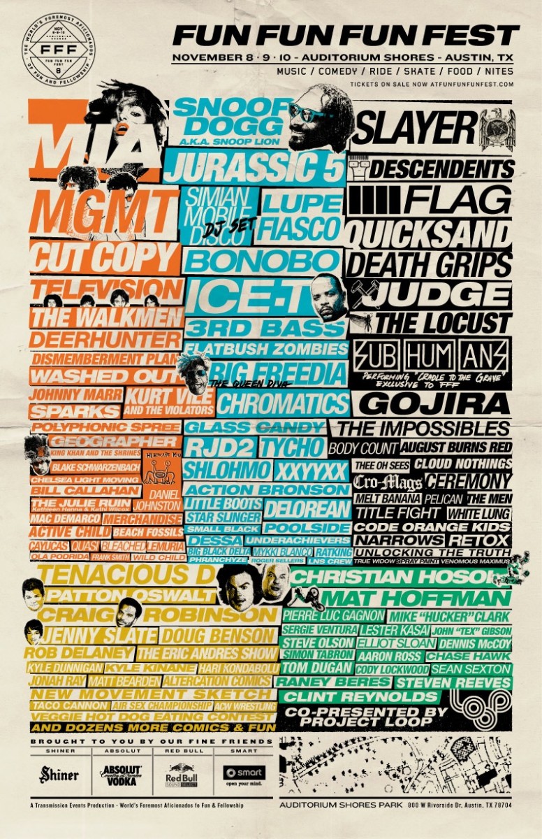 Fun Fun Fun Fest Skater Line Up - TransWorld SKATEboarding Magazine