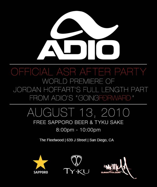 Jordan Hoffart Premiere Party - TransWorld SKATEboarding Magazine