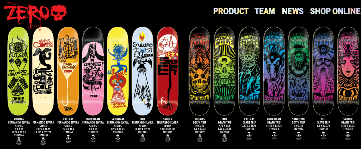 Zero Skateboard Graphics