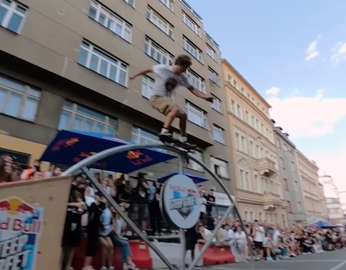 Watch: One of the Wildest Downhill Line Contests You'll Ever See