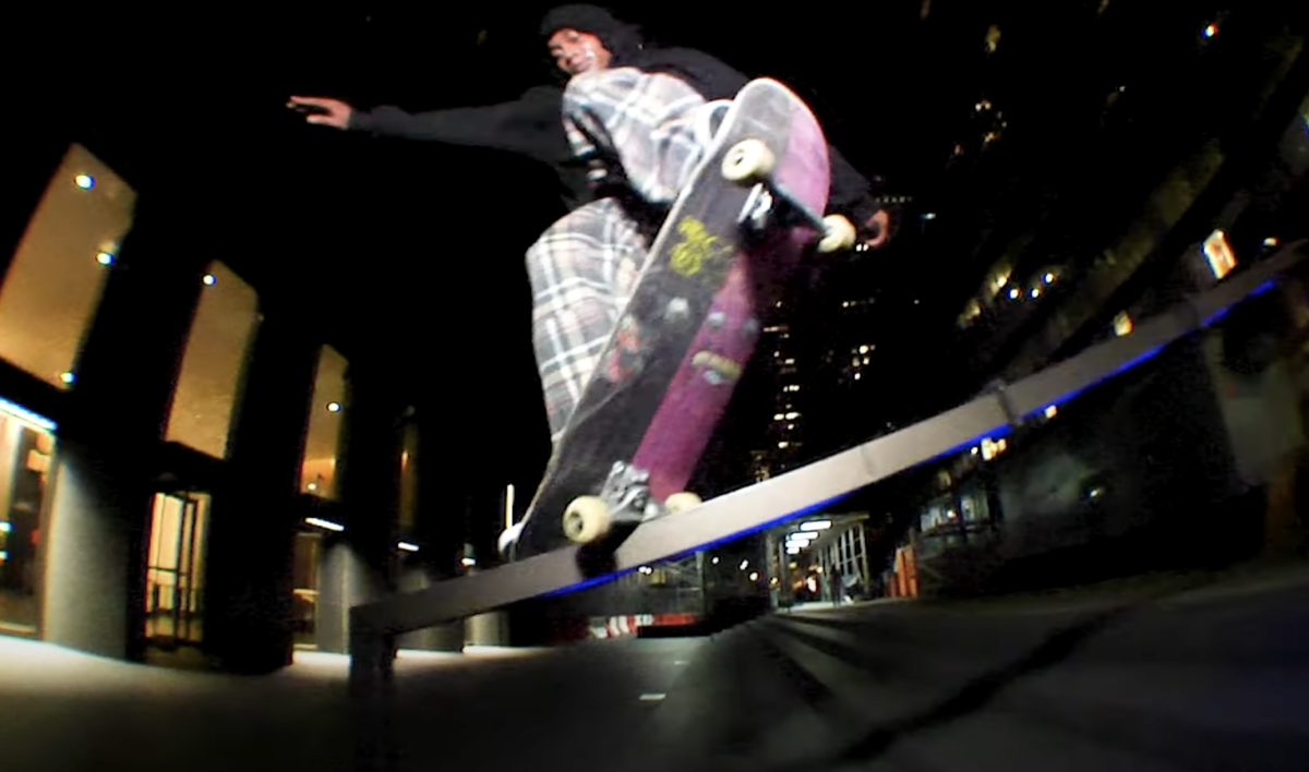 Bill Strobeck's take on skating midtown Manhattan at night for Supreme