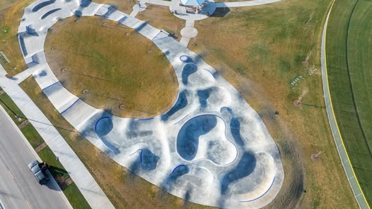 Evergreen Skateparks Shares Stunning Aerial Photo of Meridian Skatepark ...