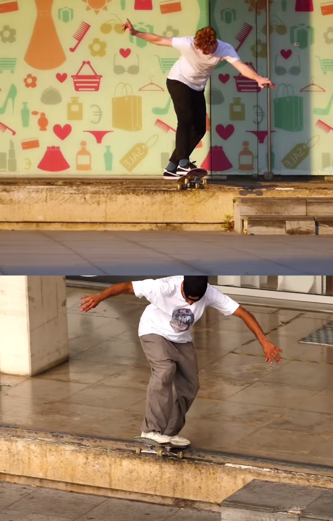 Examining A Backside Tailslide Done Regular And Switch At The Same Spot ...