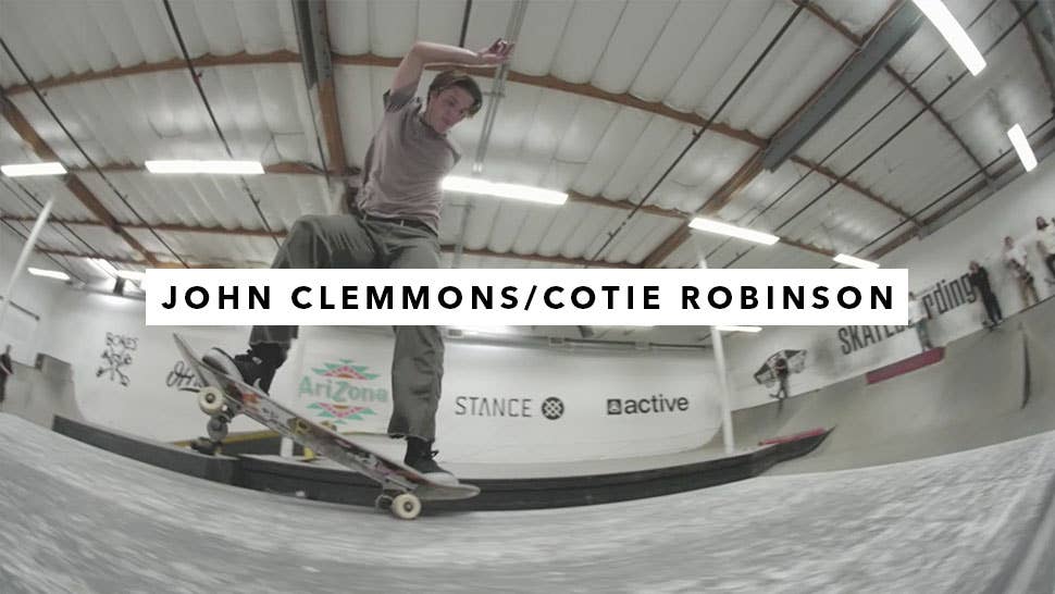 John Clemmons and Cotie Robinson - Skateboarding
