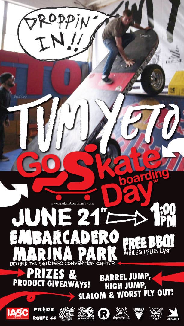 Tum Yeto Go Skateboarding Day Flier - Skateboarding