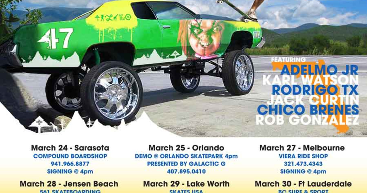 LRG, Florida, Tour, Karl Watson, Rodrigo TX, Chico Brenes, Rob G, Jack ...