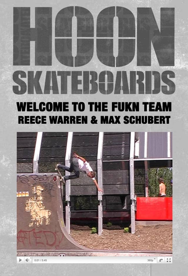 Reece Warren & Max Schubert On Hoon - Skateboarding