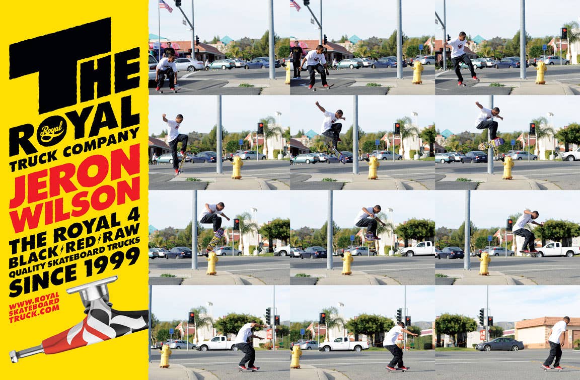 Jeron Wilson On Royal Trucks - Skateboarding