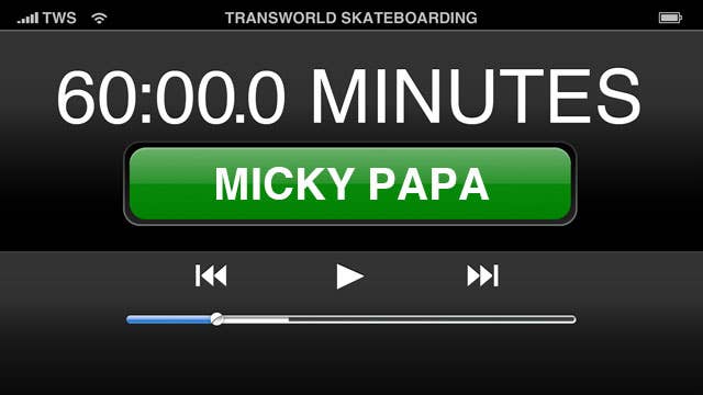 60 Minutes In The Park: Micky Papa - Skateboarding