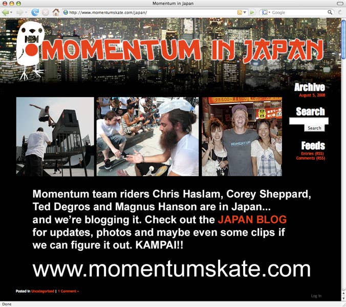 Chris Haslam, Corey Sheppard, Ted Degros, Momentum, Magnus Hanson ...