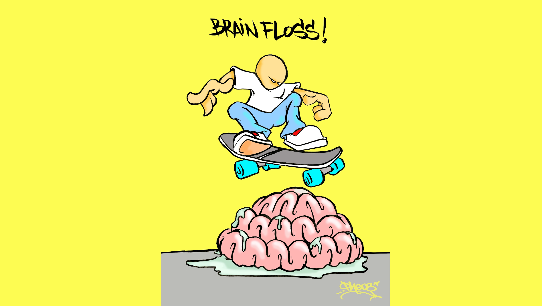 Brain Floss: Dan Pheos | Coffee Guy Comic - Skateboarding