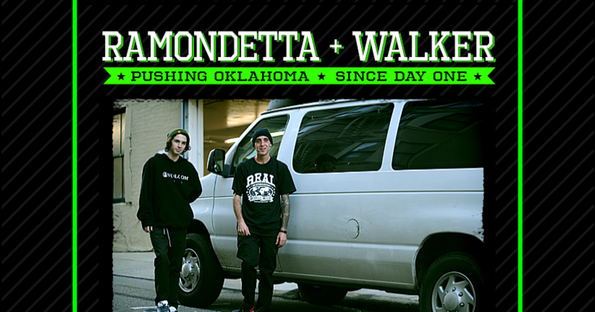 Peter Ramondetta & Kyle Walker Pushing Oklahoma - Skateboarding